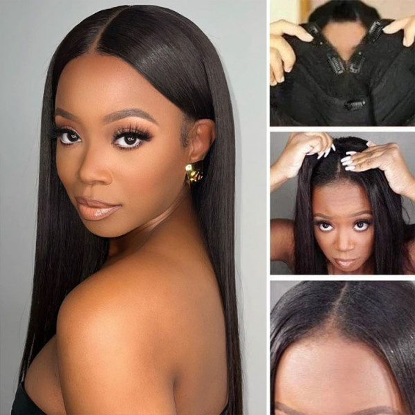 V Part Wig Human Hair Virgin Hair Wigs -Asteriahair