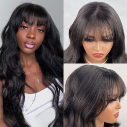 bodywave with bangs