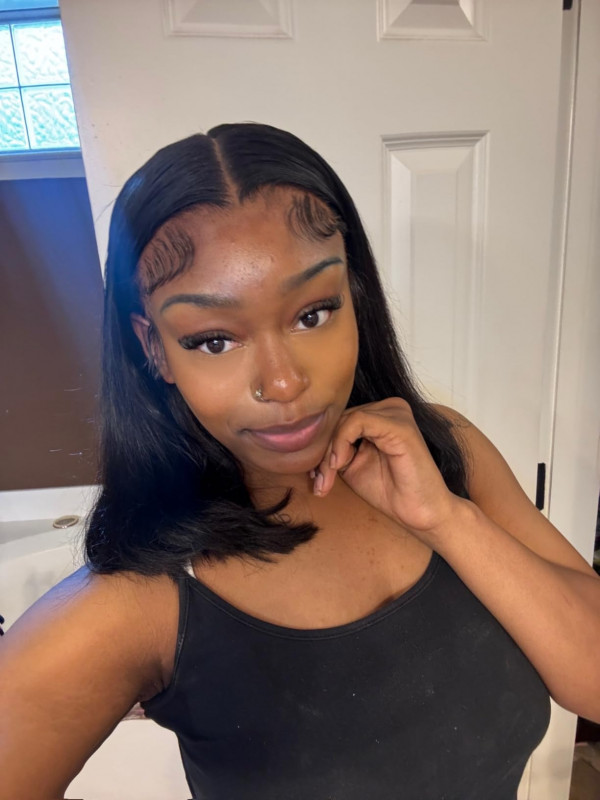 Short Bob Invisible Lace Wig with HD Lace Frontal -Asteriahair