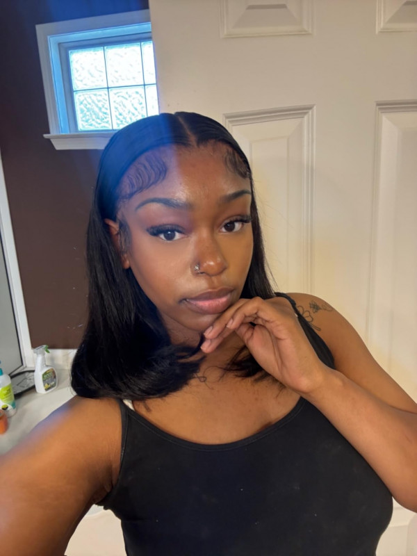 Short Bob Invisible Lace Wig with HD Lace Frontal -Asteriahair