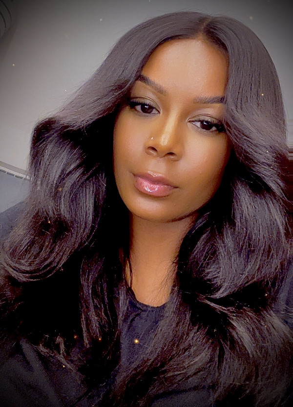Straight Layered Wig Human Hair Glueless Lace Front Wigs -Asteriahair