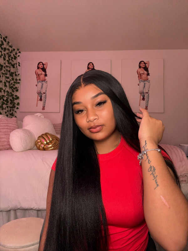 Light Yaki LayerCut Straight Drawstring Lace Front Wig – Gluess 6x8 HD ...